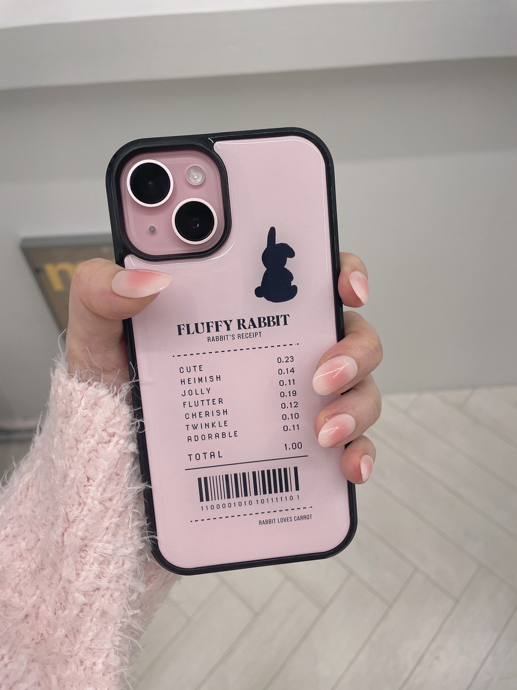 [폰케이스] RABBIT's RECEIPT EPOXY PHONE CASE : 르세임디 LE SAMEDI