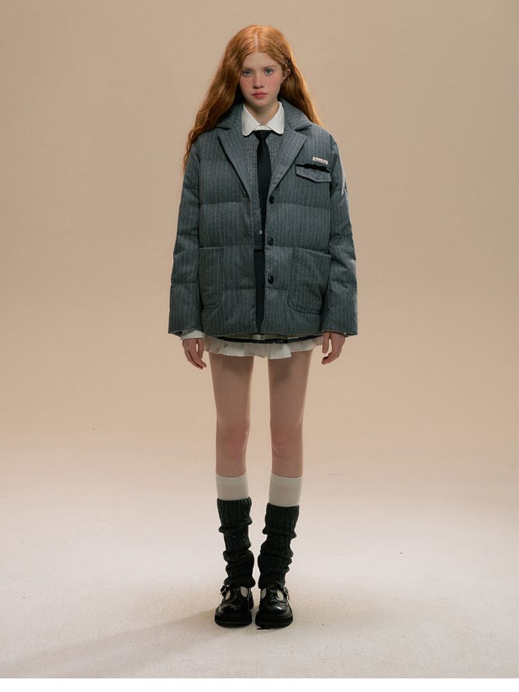 Striped Jacket Padding : 시크피크