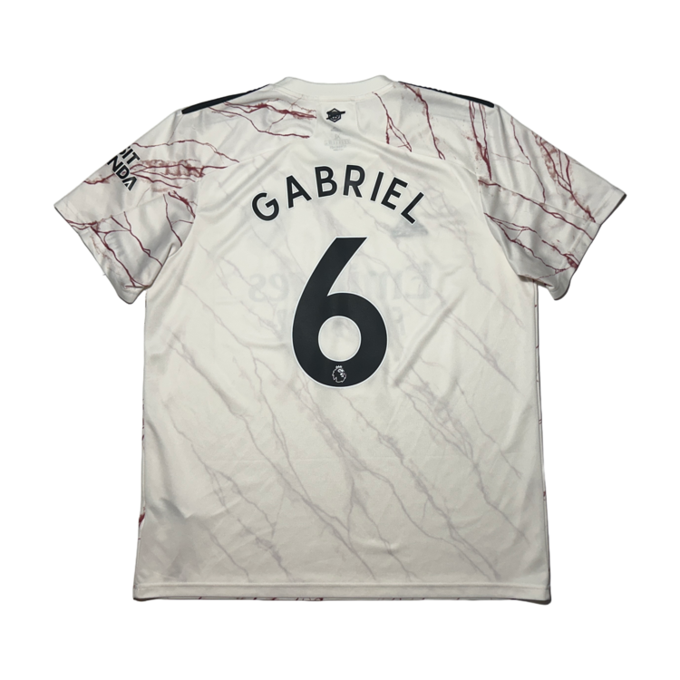 2020-2021 Arsenal Away #6 Gabriel Shirt - XL : Collector's Room