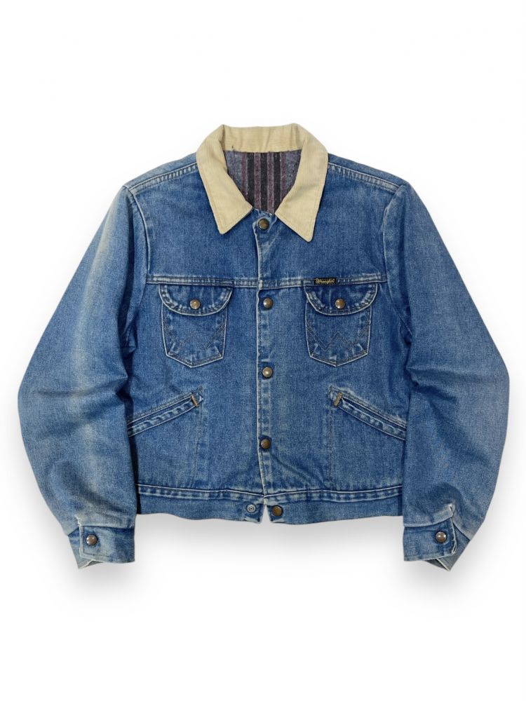 7-80s Wrangler Blanket Lined Denim Jacket (Womens55) : 라이트하우스 스토어