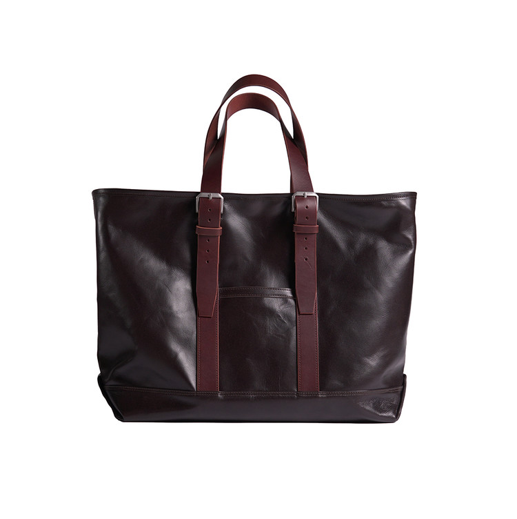 B-3 tote & shoulder bag dark brown & brown : 엠비스