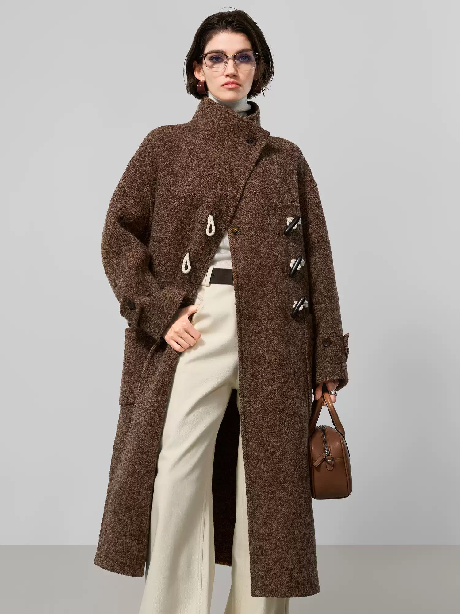 Intellect Gray Dual Wool Coat : 엘레니크(Elenique)