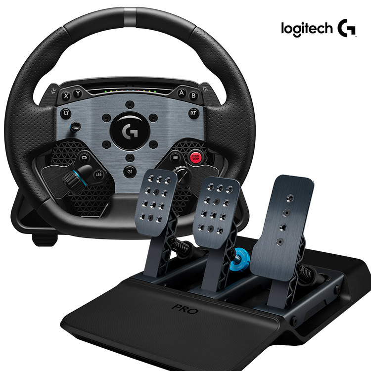 로지텍코리아 로지텍G PRO DD 레이싱휠 PRO 레이싱 3패달 세트 (PC전용/공식정품) : 에이투비샵 (ATOB)