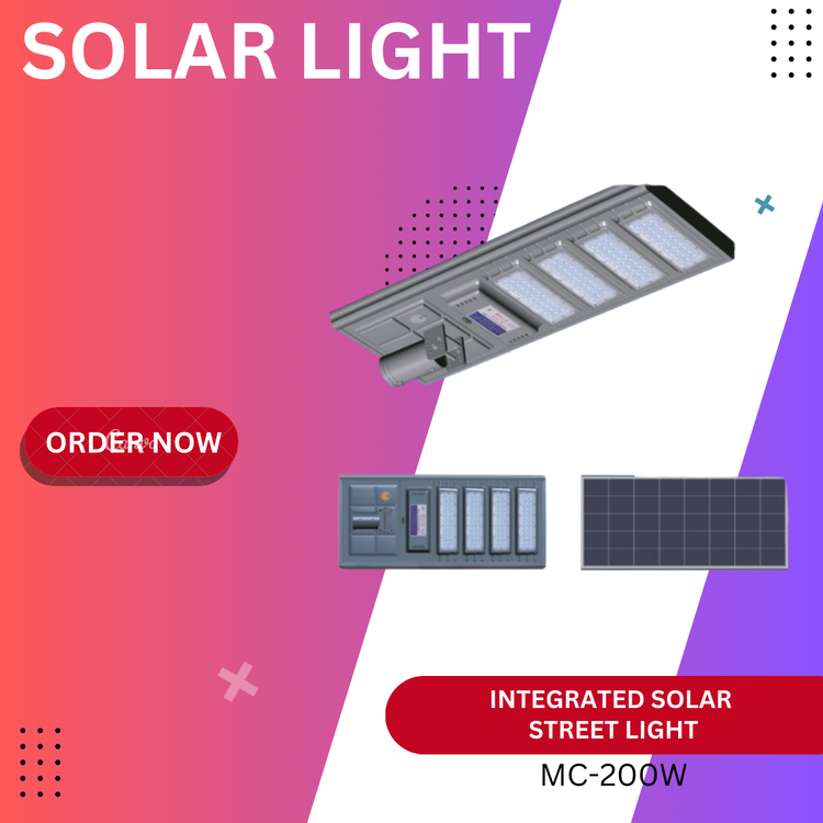 MC-200W INTEGRATED SOLAR STREET LIGHT 200W (ORDER BASIS)