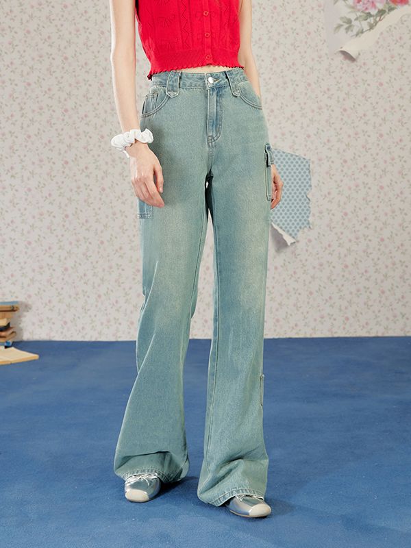 UNIFREE American vintage hottie micro-lama hoof pants : 유스키트 YOUTHKIT