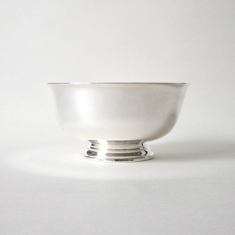 silver plated pedestal bowl 6.5” : cosetti