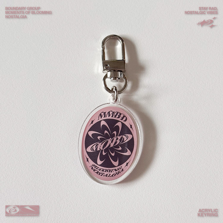 MOBN Acrylic Keyring (DustyPink/CharcoalGray) : 메모리즈바운더리