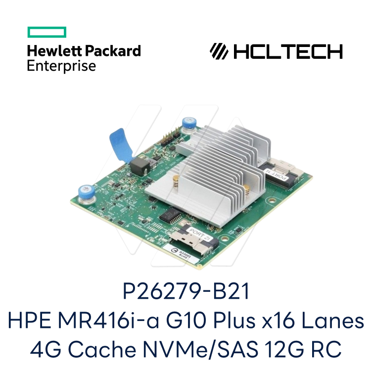 P26279-B21 HPE MR416i-a G10 Plus x16 Lanes 4G Cache NVMe/SAS 12G RC ...