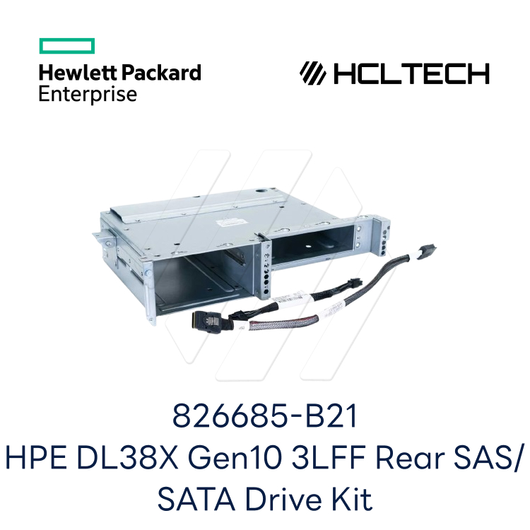 826685-B21 HPE DL38X Gen10 3LFF Rear SAS/SATA Drive Kit : 에이치씨엘테크