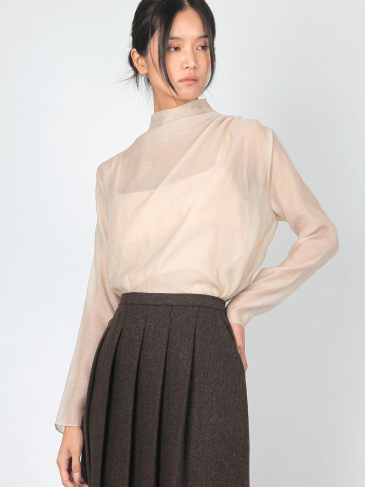 See-Though Inner Set Blouse [PW2SABL01] : 파슨스 Parsons