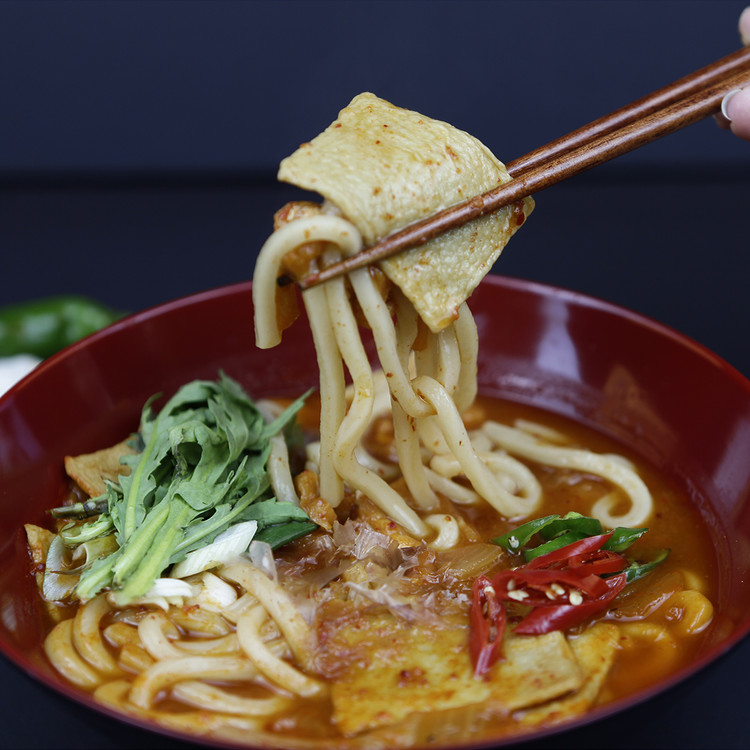 꿍스 김치 우동 (440g)*3봉지 : TheFlora