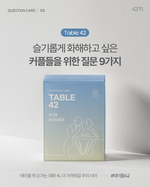 4233 Question Card, 슬기롭게 화해하고 싶은 커플들을 위한 질문 9가지 : 4233 Mindspace