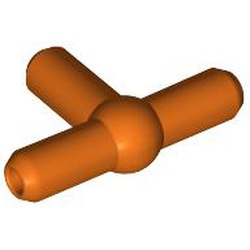 레고부품 Reddish Orange Pneumatic T Piece Second Version (T Bar with Ball ...