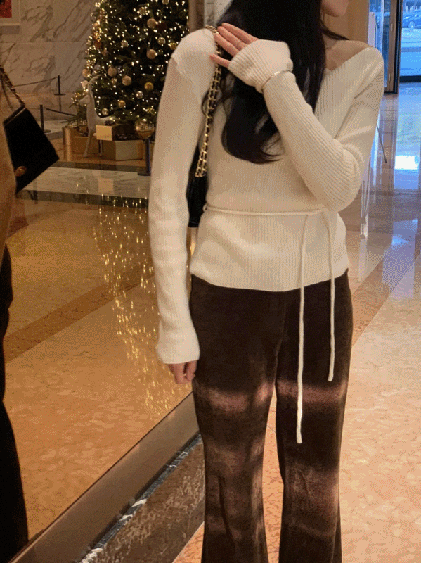 프릴 울 언발 꼬임 랩 NT : 클마로: klmaroe