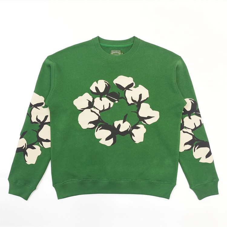 데님티어스 x CPFM Cactus Tears 크루넥 스웻셔츠 그린 : TWTW 레플리카