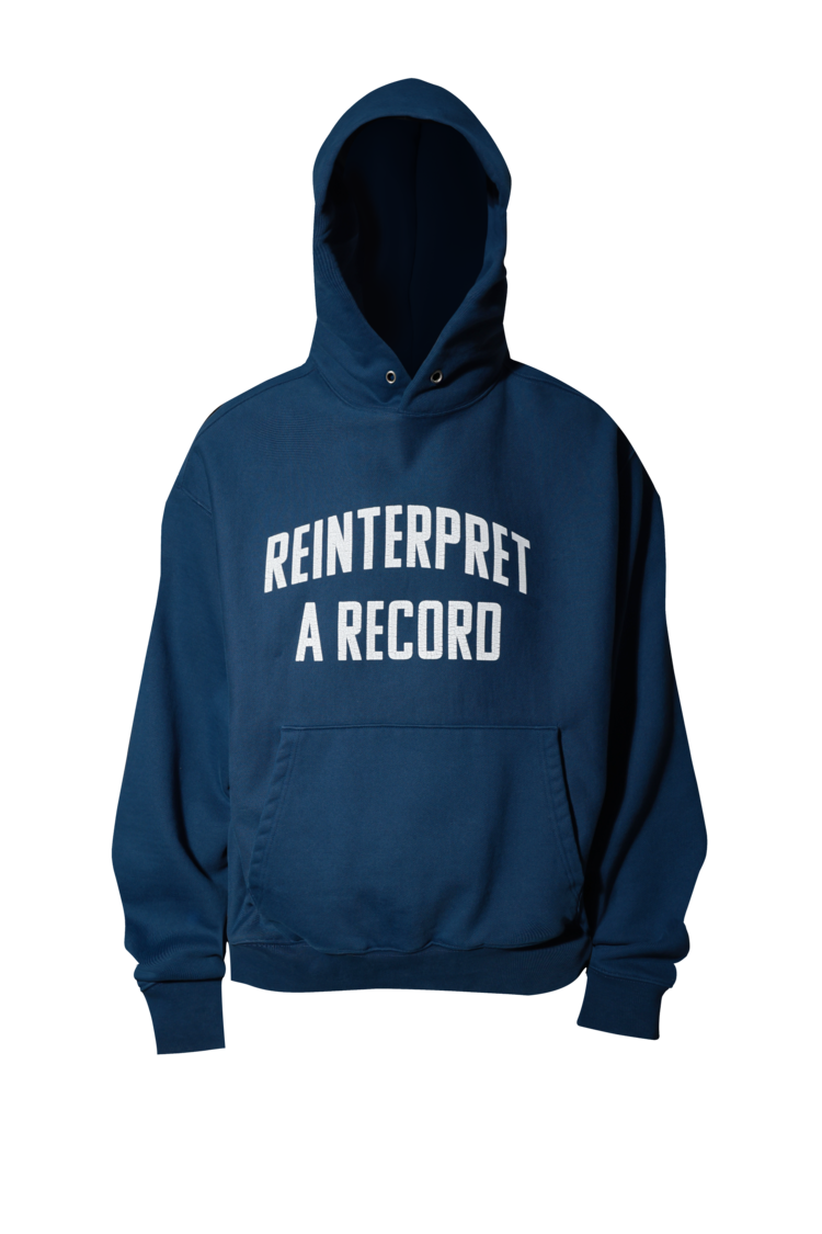 ARCH LOGO HEAVY WEIGHT HOODIE - [dark blue] : RAR