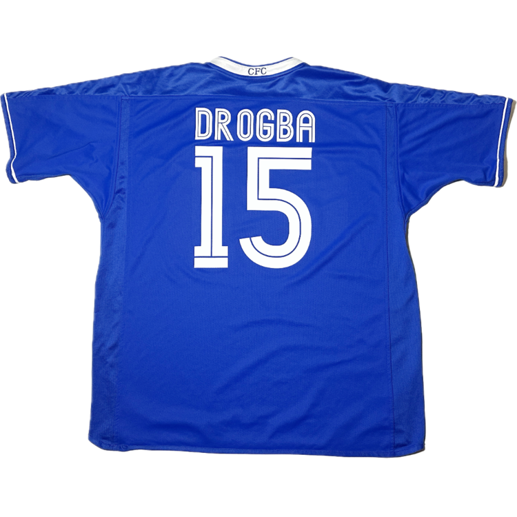 2003-2005 Chelsea Home #15 Drogba Shirt - XXL : 433 SEOUL