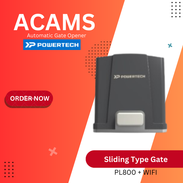 PowerTech PL800 + WIFI Sliding Type Gate(ORDER BASIS)
