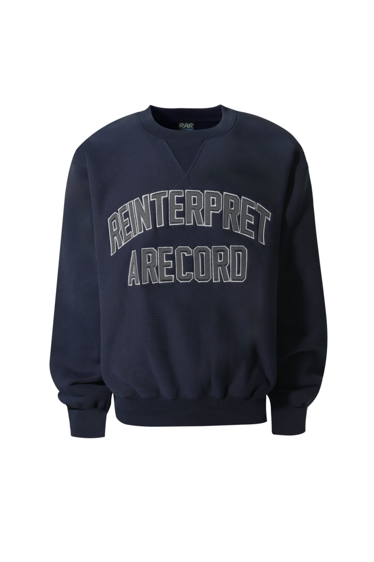 ARCH LOGO MEGA WEIGHT REVERSE WEAVE SWEAT SHIRTS - [navy] : RAR