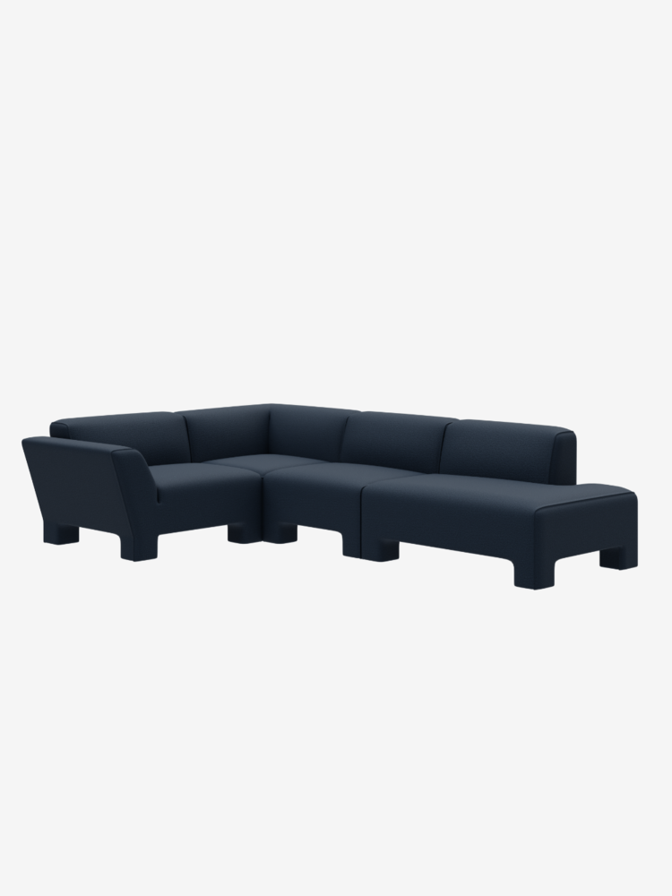 Bruno Sofa 4-Seater Corner Lounge 2,800mm : 몬스터그레이 | Monster Grey