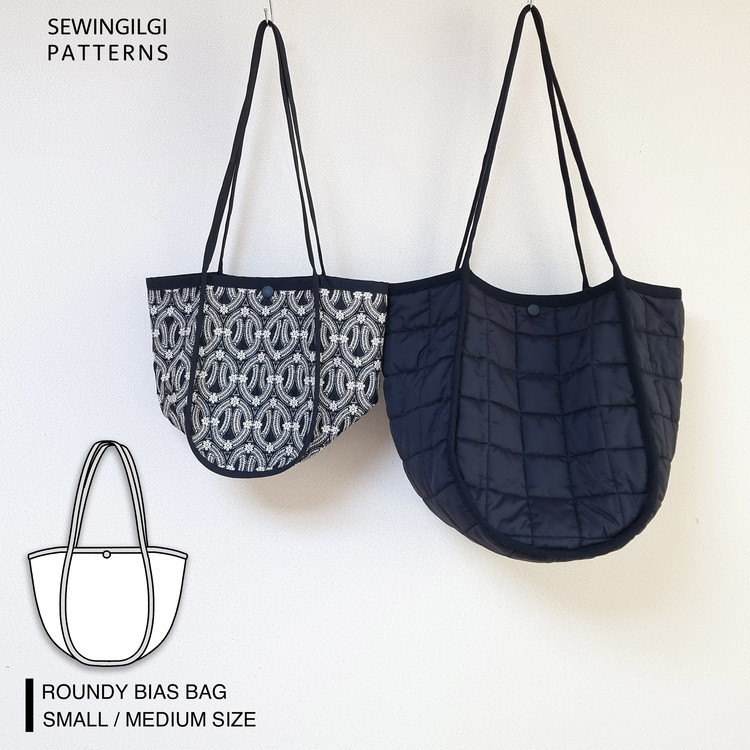 Roundy Bias Bag Pattern : SEWINGILGI PATTERNS