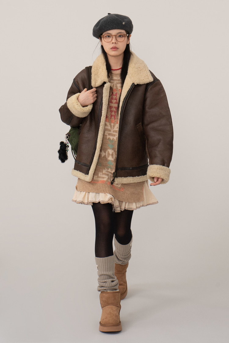 90's B-3 Sheep Skin Flight jacket : 하이노블