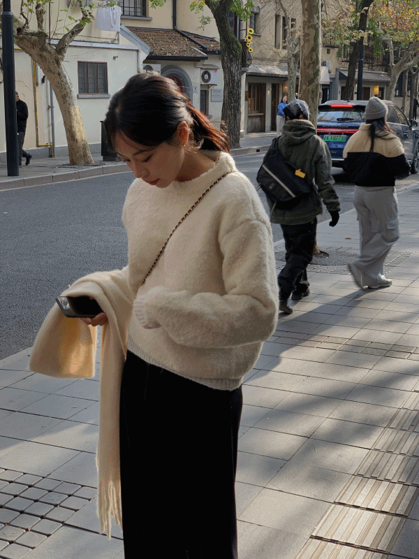 몽글 라운드 루즈핏 겨울 울 NT : 클마로: klmaroe