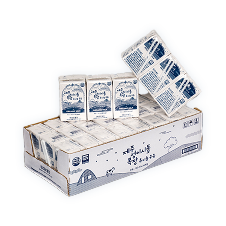 (유기농) 성이시돌목장우유 140ml*24개(배송비 무료) : 제주 성이시돌 목장 우유 밀크팜