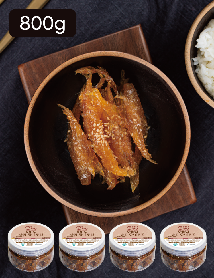 [박스할인] 명인 매콤/달콤 황태무침 (800g, 2kg) : 메모 마켓 :: 튀김메뉴 전문몰