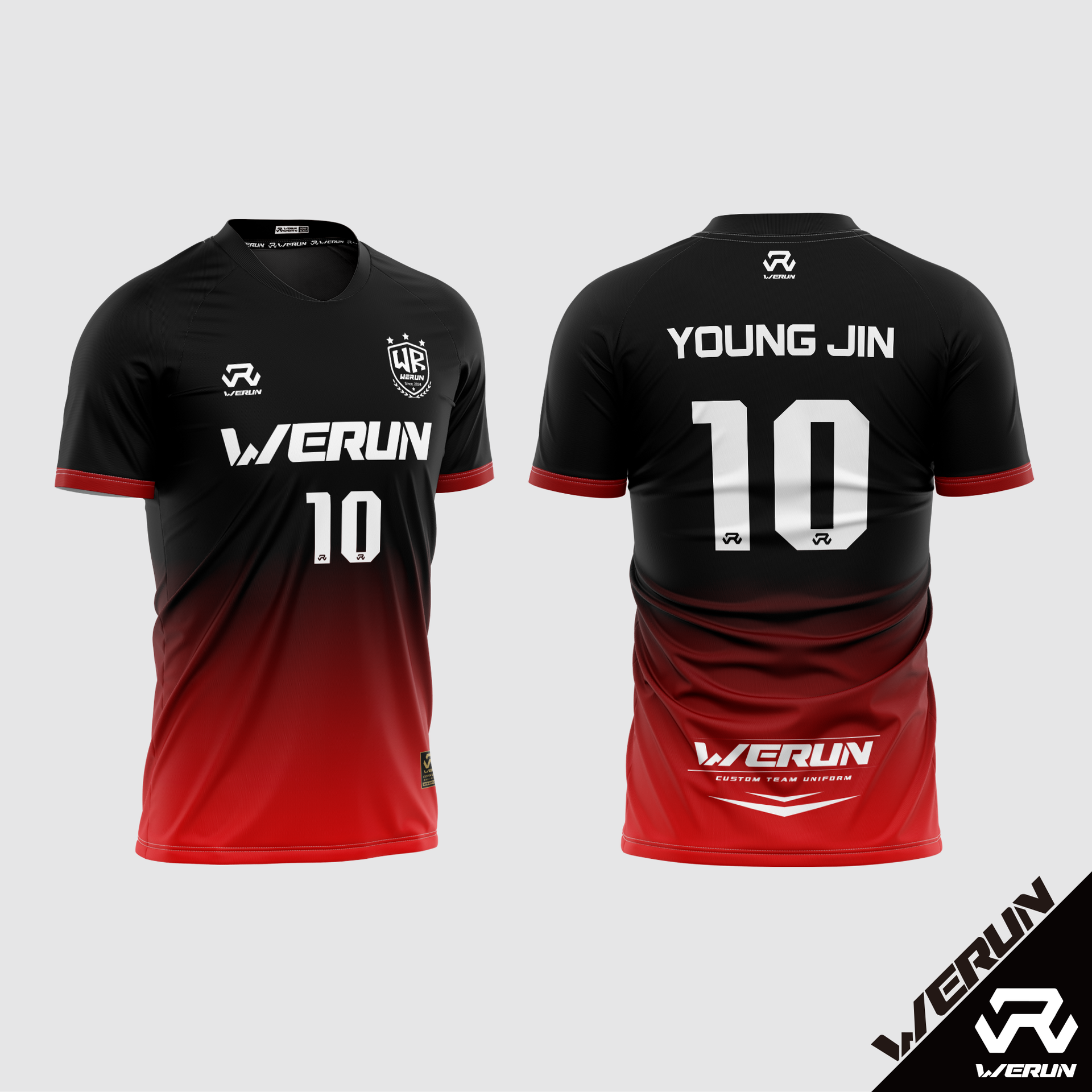 위런 커스텀 축구 유니폼 제작 러닝크루 유니폼 스포츠 팀 단체복 제작 맞춤형 유니폼 양면 유니폼 양면 축구 유니폼 러닝크루 바람막이 쉘탑