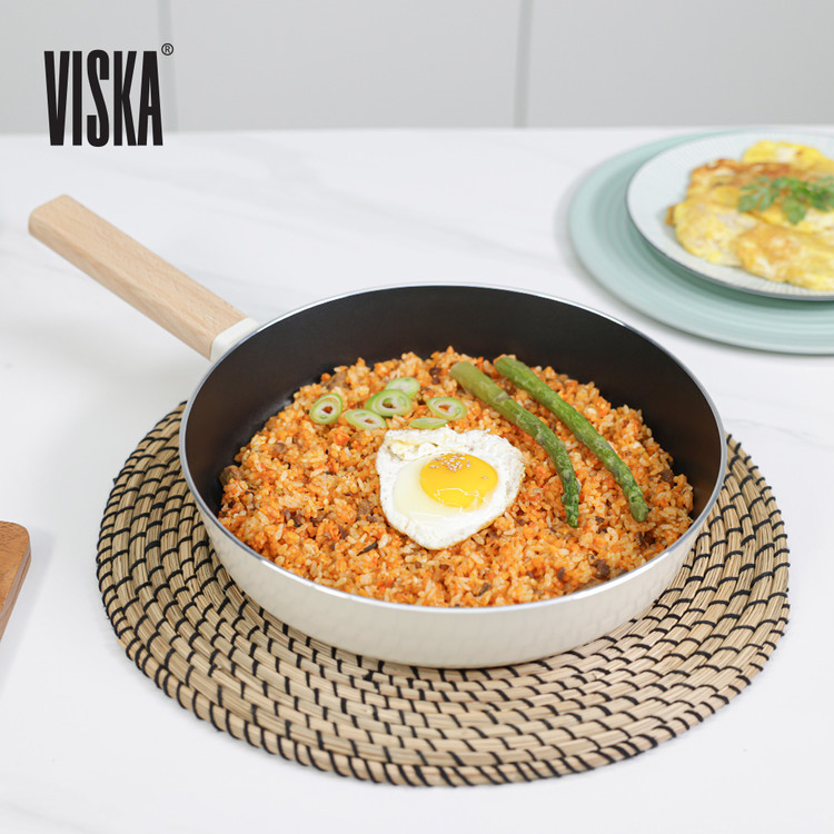 [VISKA] 비스카 아리아 모든열원 사용가능한 IH 인덕션 후라이팬 28cm VK-VK28 : 트라이스