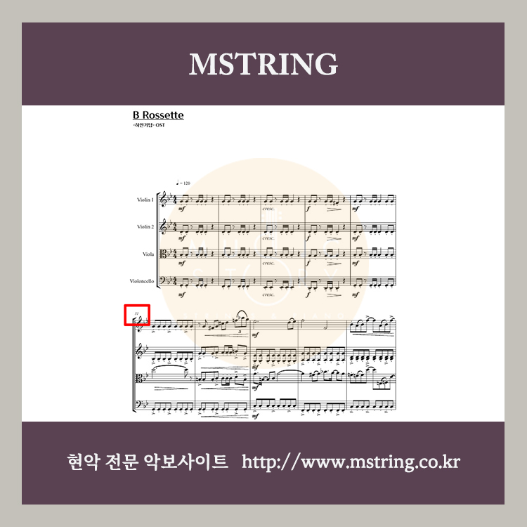 [String Quartet] B Rossette : Mstring