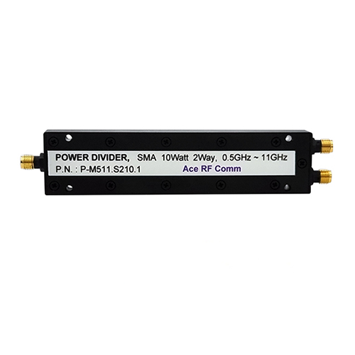 Power Divider, SMA 2Way 10Watt 0.5~11GHz : Power Divider_SMA