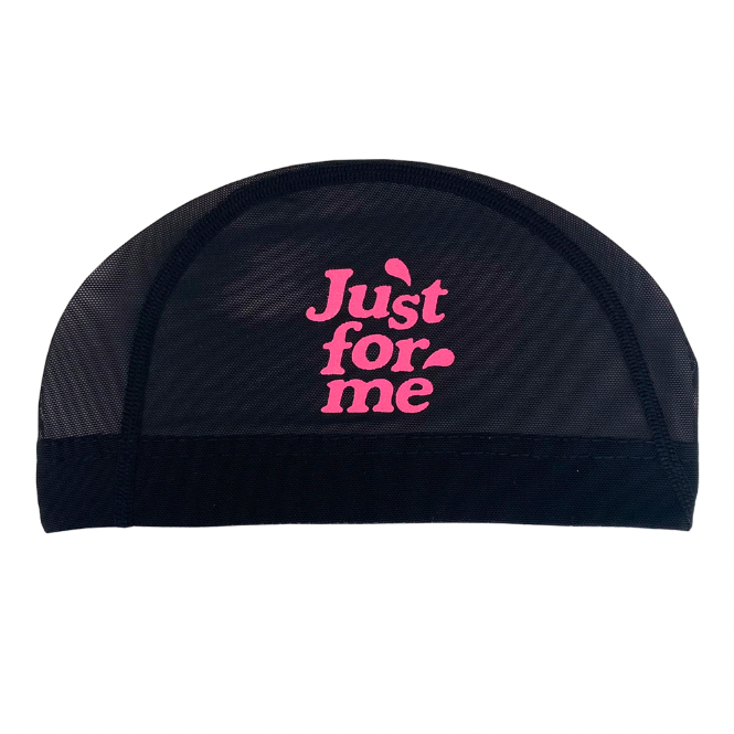 [24 JMF] Logo Mesh Swim Cap_Black : 저스트포미