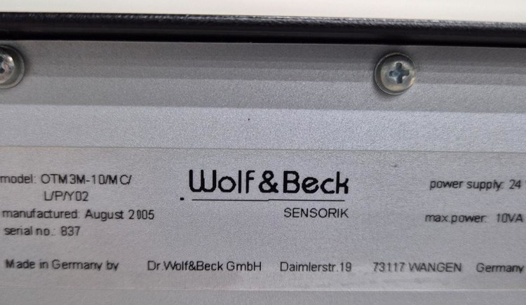 WOLF@BECK SENSORIK OTM3M Controller : 엠아이티솔루션