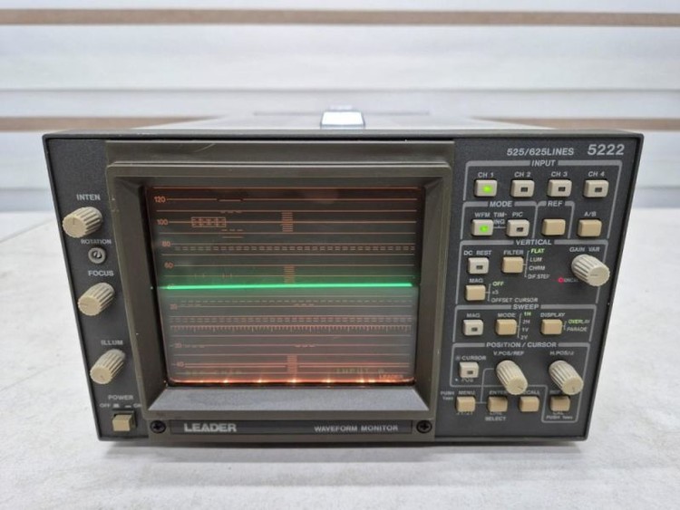 LEADER 525/625LINES Waveform Monitor 5222 : 엠아이티솔루션