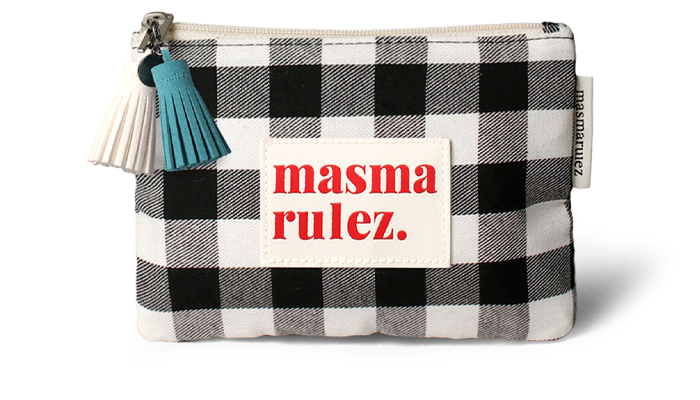Basic pouch _ Check black : Masmarulez [마스마룰즈]