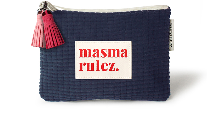 Basic pouch _ 옥수수 네이비 : Masmarulez [마스마룰즈]