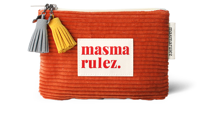 Basic pouch _ Corduroy orange : Masmarulez [마스마룰즈]
