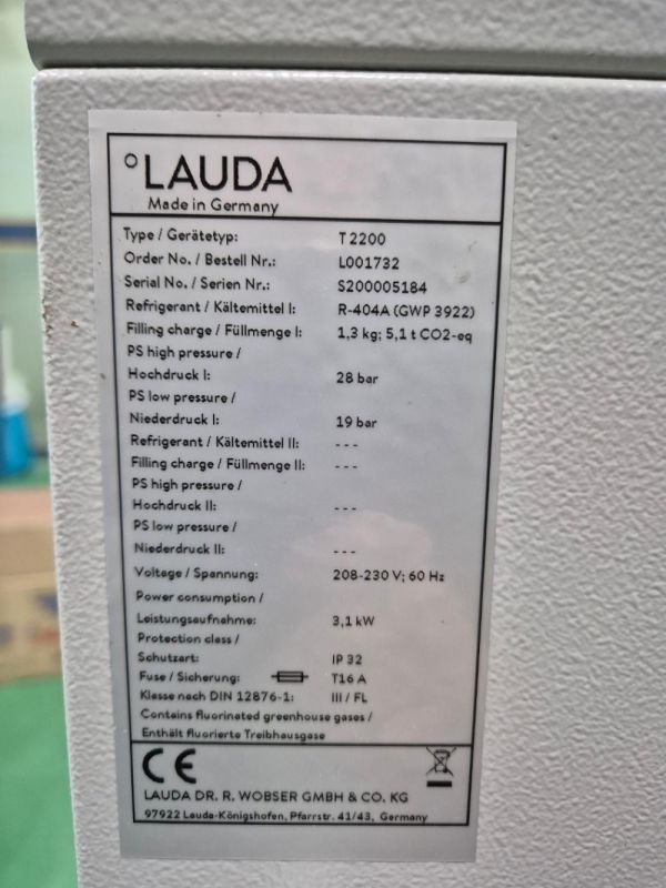 LAUDA T2200 Chiller 칠러 5.0 C ~ 40.0 C : 엠아이티솔루션