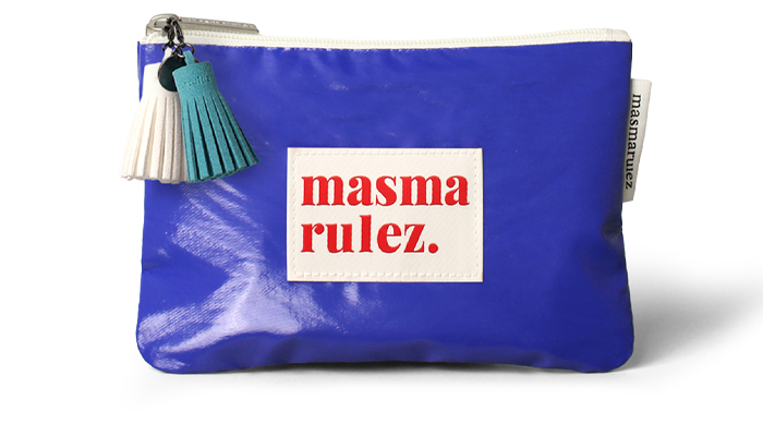 Basic pouch _ 글리터리 블루 : Masmarulez [마스마룰즈]