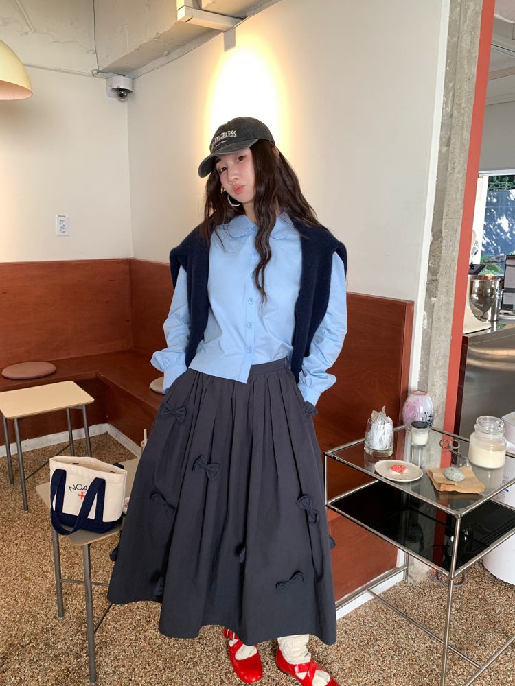 VC round neck blue shirt : 유스키트 YOUTHKIT