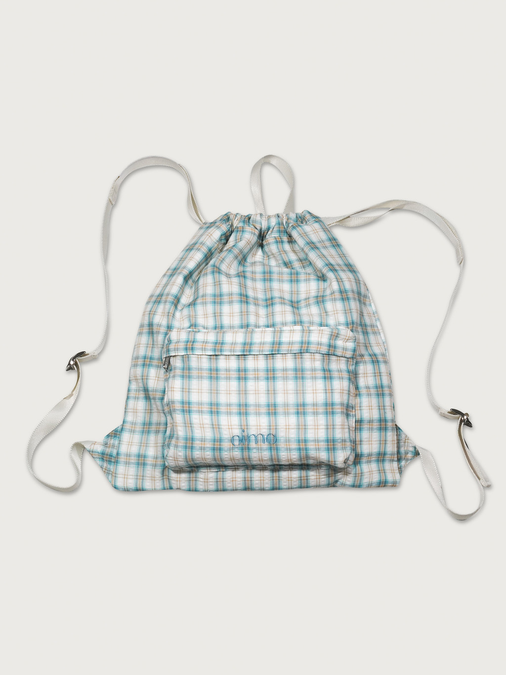 Check String Back Pack - Blue : oimo 오이모