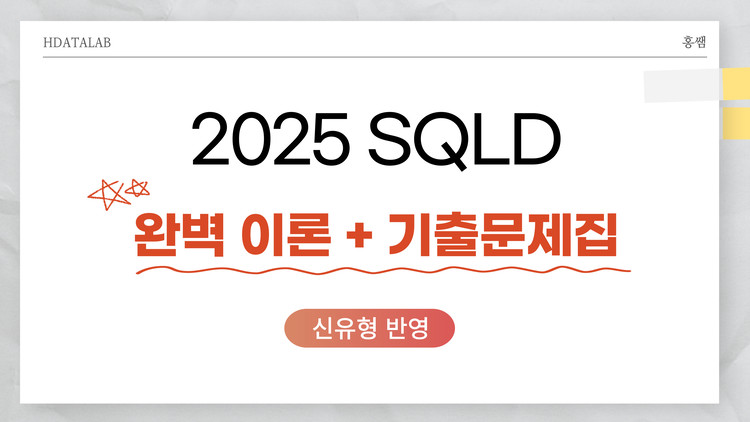 2025 SQLD 완벽 이론 + 기출문제집 : 에이치데이터랩