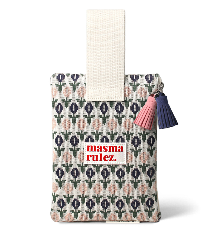 Strap pouch _ Knit tulip navy : Masmarulez [마스마룰즈]