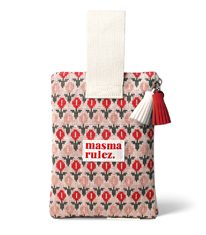 Strap pouch _ Knit tulip red : Masmarulez [마스마룰즈]
