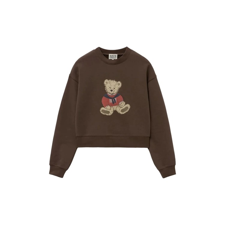 MARITHE BOU끌레 맨투맨DOOD르 맨투맨BEAR SWEATSHIRT light heather gra와이 맨투맨 : 크로놀리