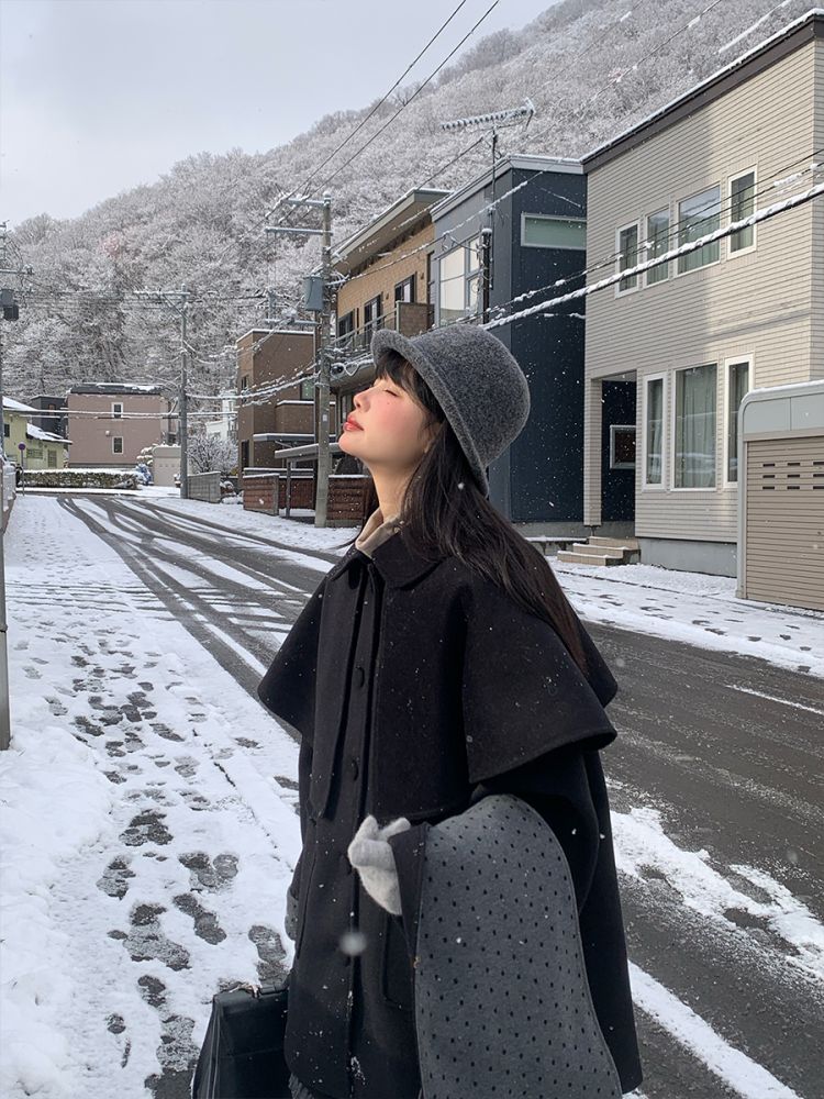MAP Japanese Wool Coat with Scarf : 프티베 petitbe