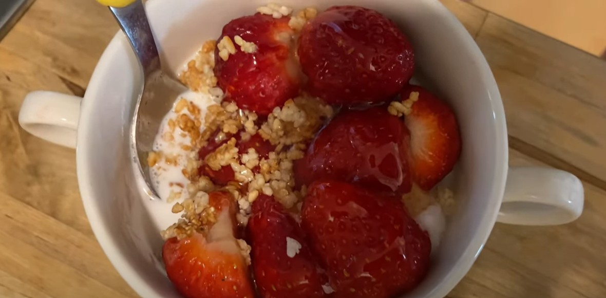 Liwoo 리우의 일기 - 다인 누룽지 플레이크 우유빙수 : 다인 dain 레시피