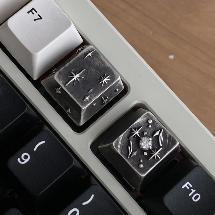 006 주얼리의 키캡화 (엔틱)_ artisan keycap silver 925 : 타이니바이트 tinybite -핸드메이드 주얼리